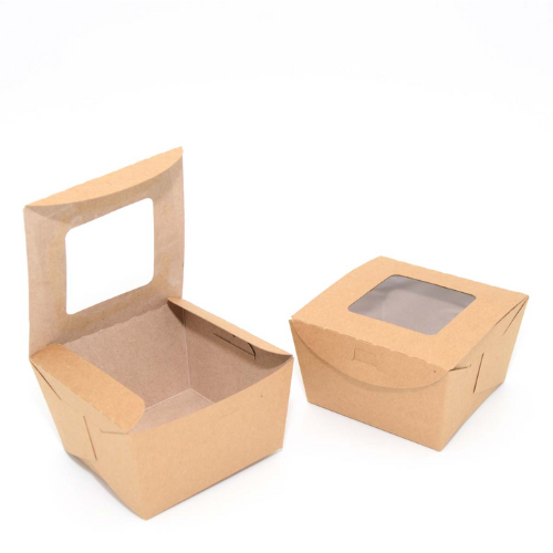 Kraft Hamburger Box (Window) – Plastilon Namibia
