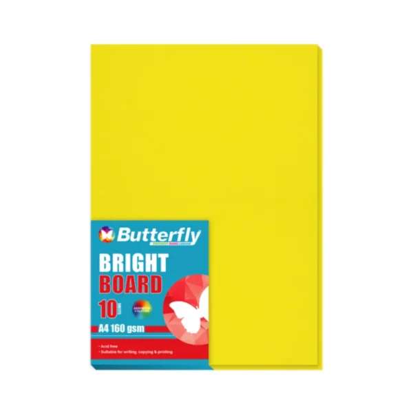 A4 160gsm - Yellow Bright 10 Pack | PLASTILON